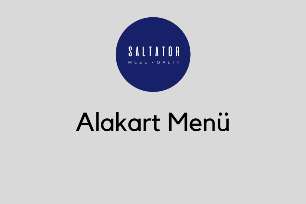 Alakart Menü - Saltatorbalik